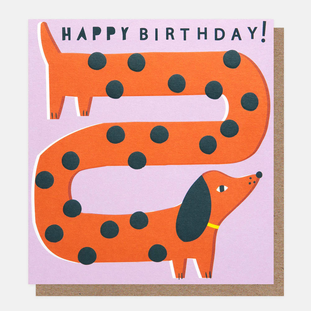 Happy Birthday Spotty Sausage Dog – Cornucopia Worcester
